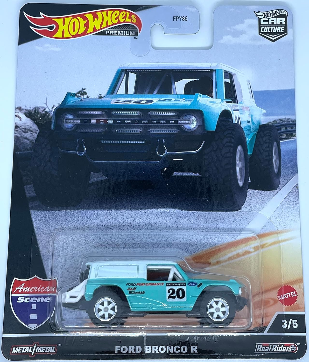 Amazon.com: Hot Wheels - Ford Bronco R - Premium Car Culture - American ...