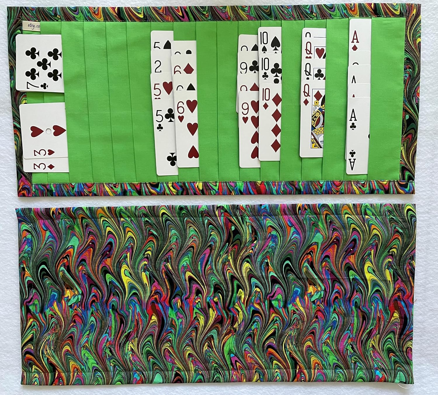 Amazon.com: card mat/organizer - green paint runs (16 & 7 pocket set ...