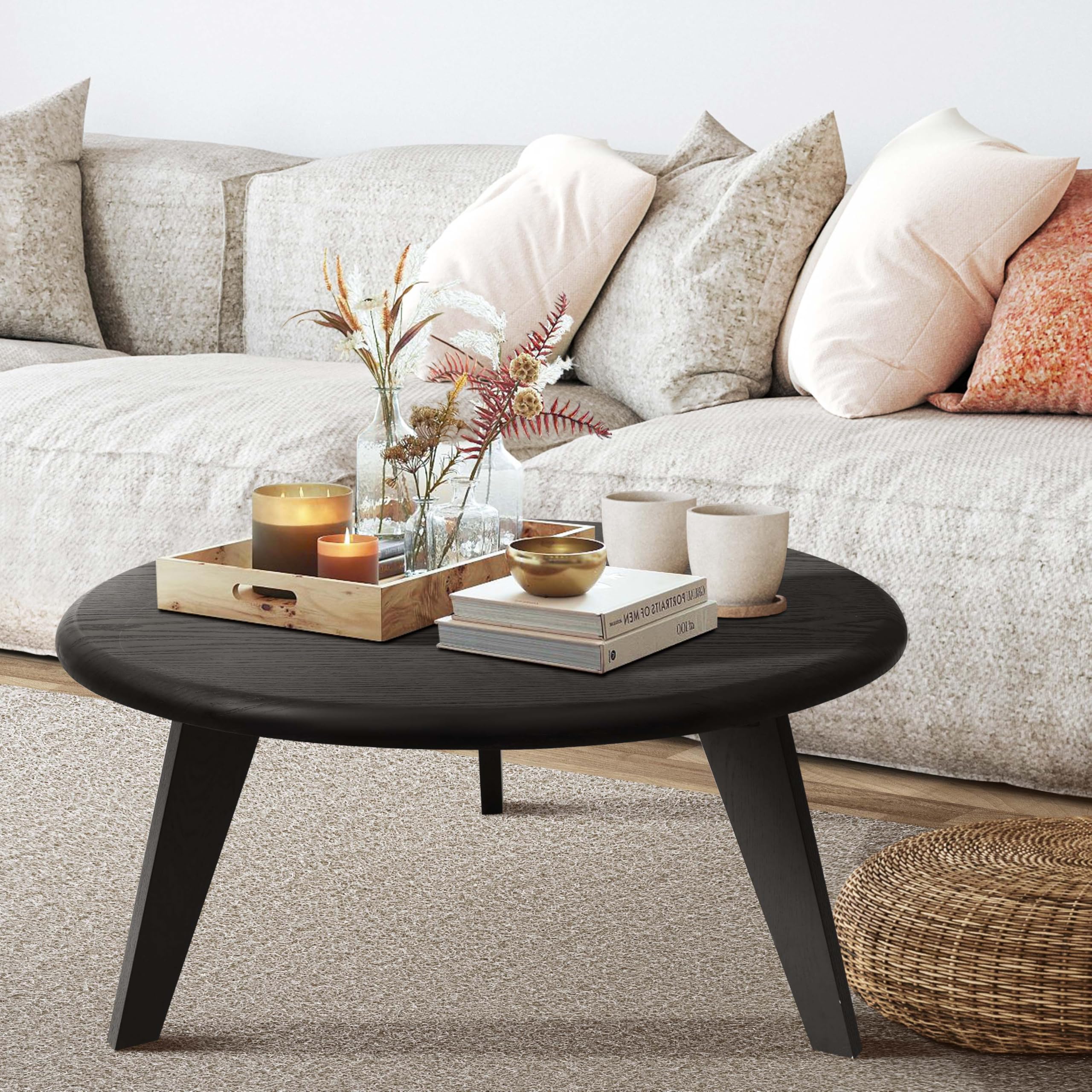 Amazon.com: Galena 31.49” Mid Century Modern Farmhouse Round Nesting ...