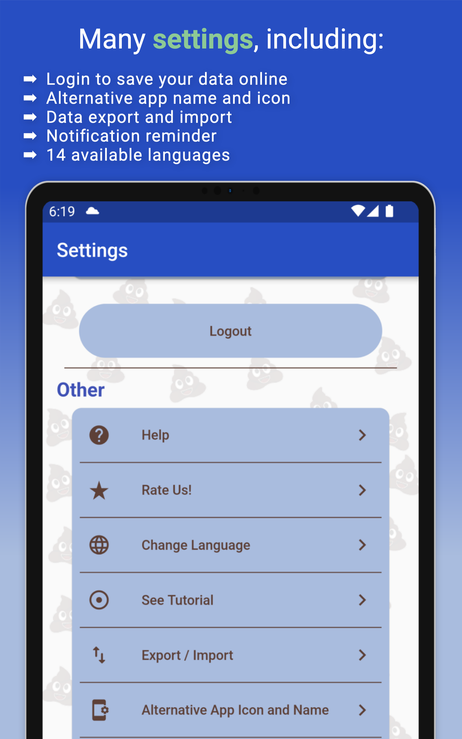 Happy Poop - Toilet Log, Poop Tracker & Habit Analysis - App on Amazon ...