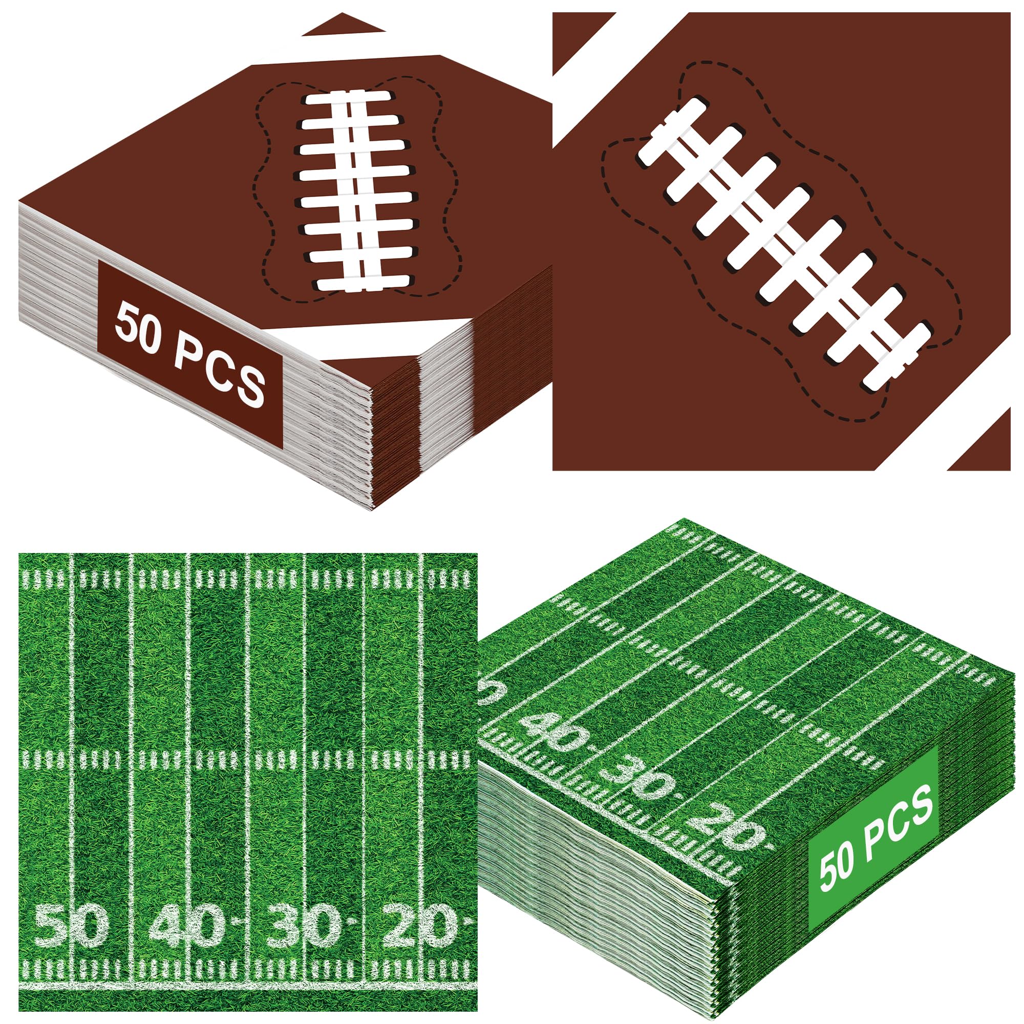 Amazon.com: 100 PCS Football Party Supplies, 6.5 Inches Football ...