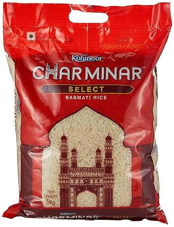 Charminar Select Basmati Rice 5 KG | Value Basmati rice : Amazon.in ...