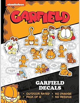 Amazon.com - Garfield Odie & Pooky Decals - Set of 12 Garfield Vinyl ...