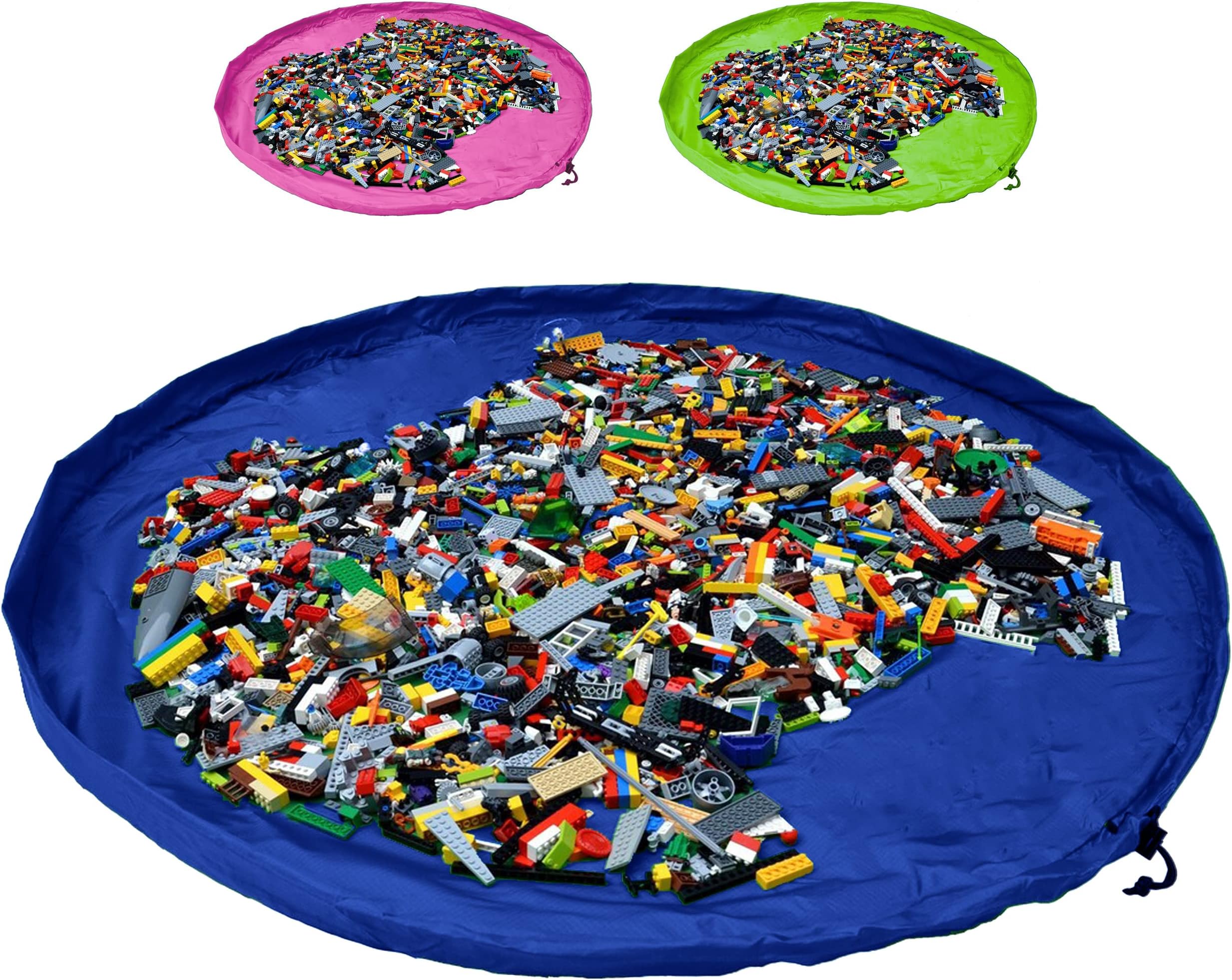 SUMBABO Toy Storage Mat Bag for Lego Play Mat Bag – Portable Toy ...