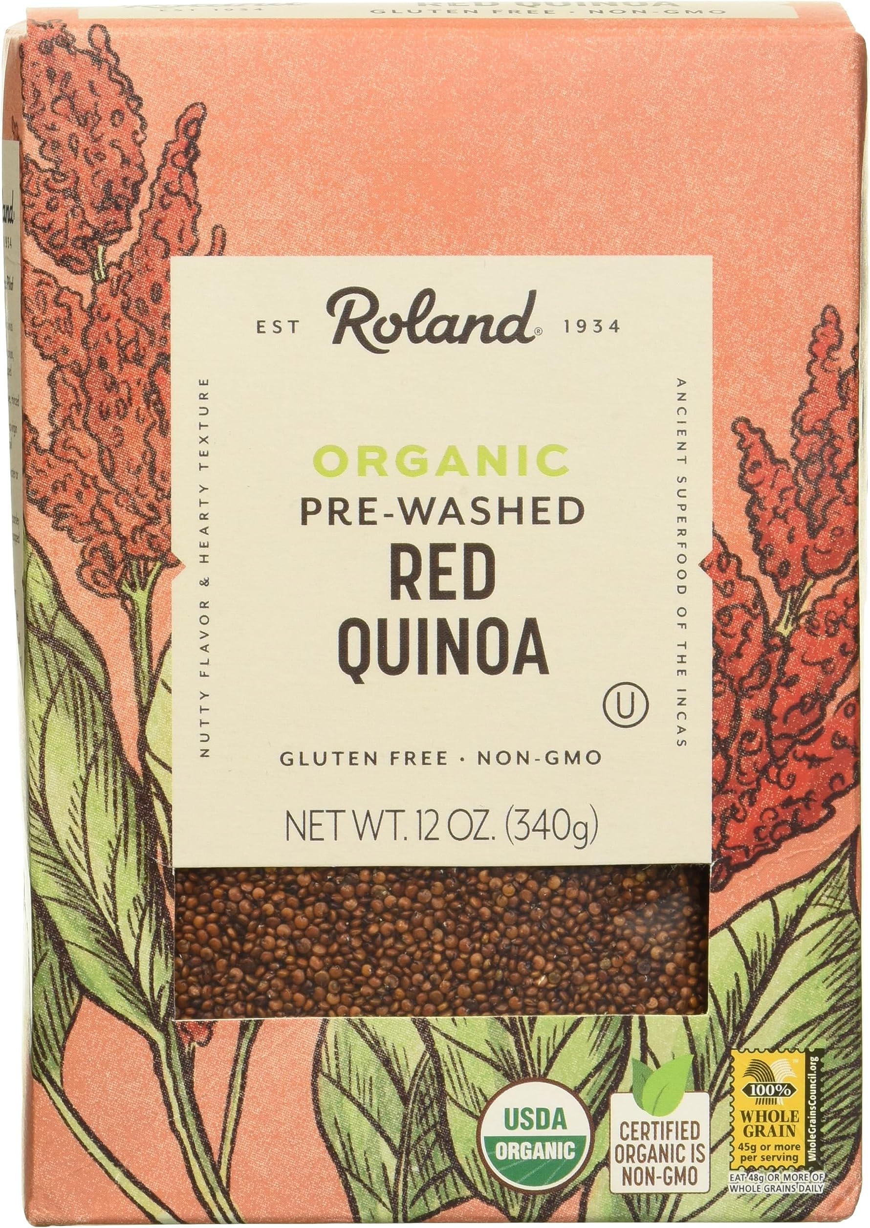 Amazon.com : Roland Foods Organic Red Quinoa, 12 Ounce : Grocery ...