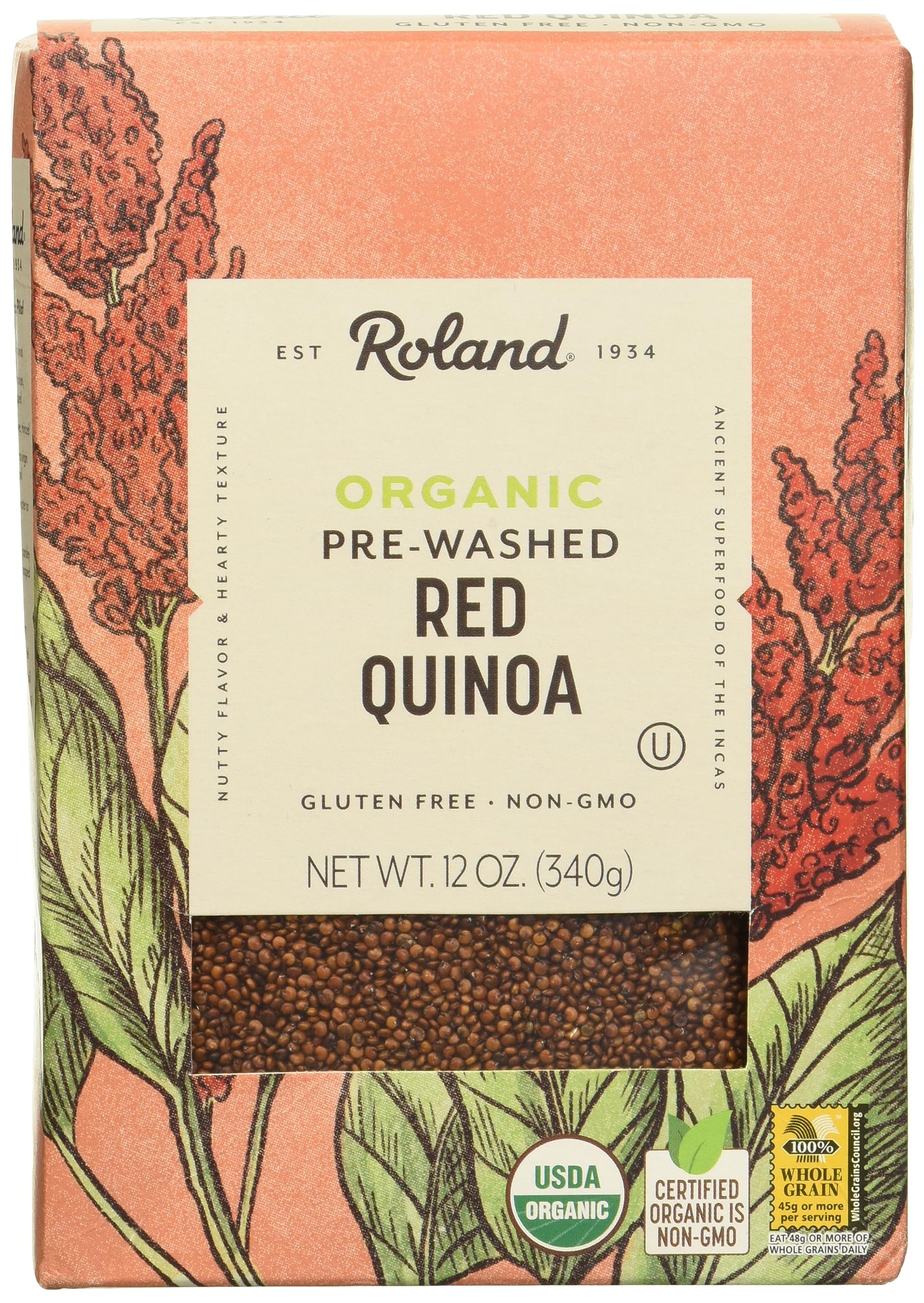 Amazon.com : Roland Foods Organic Red Quinoa, 12 Ounce : Grocery ...