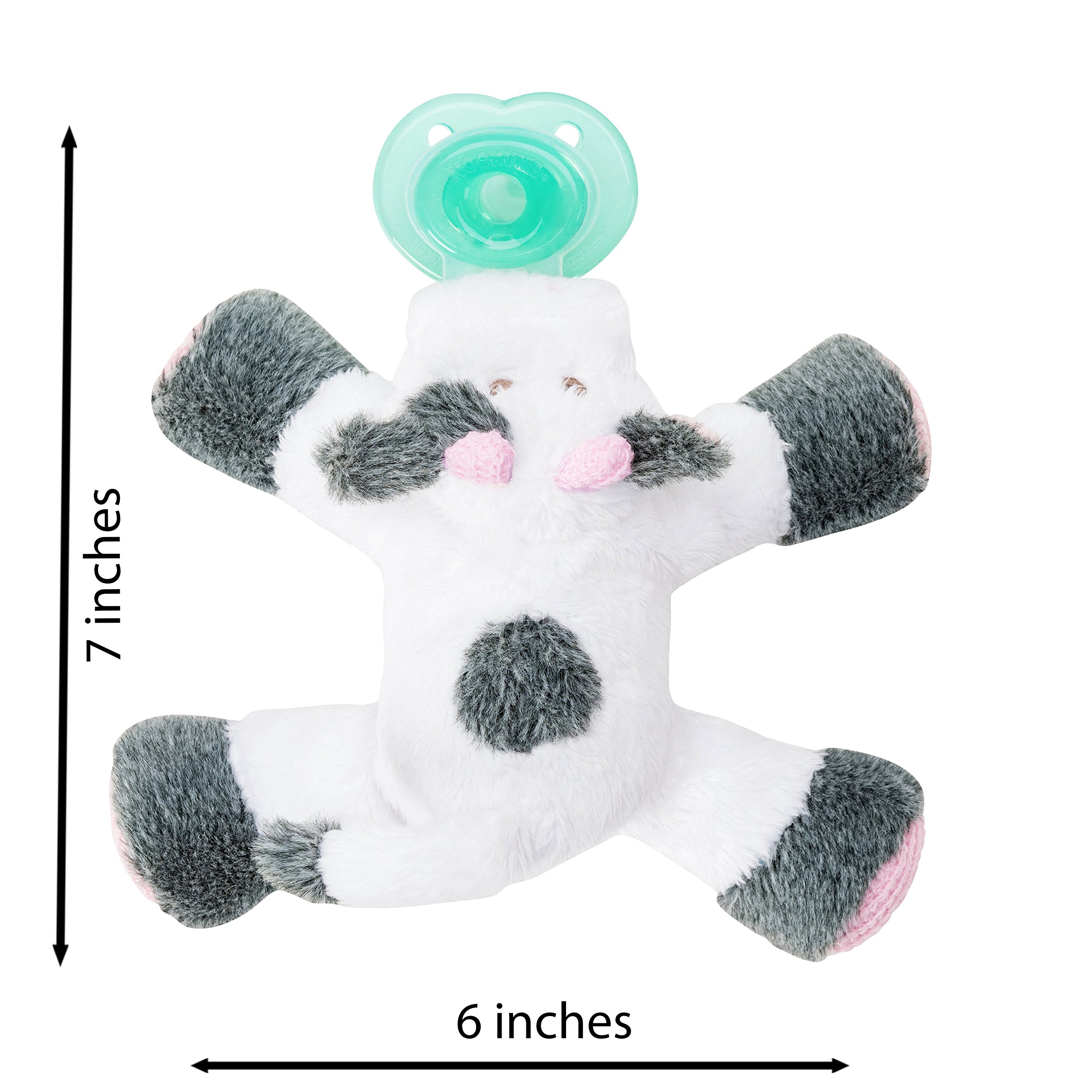 Snapklik.com : Nookums Paci-Plushies Buddies - Cow Pacifier Holder ...