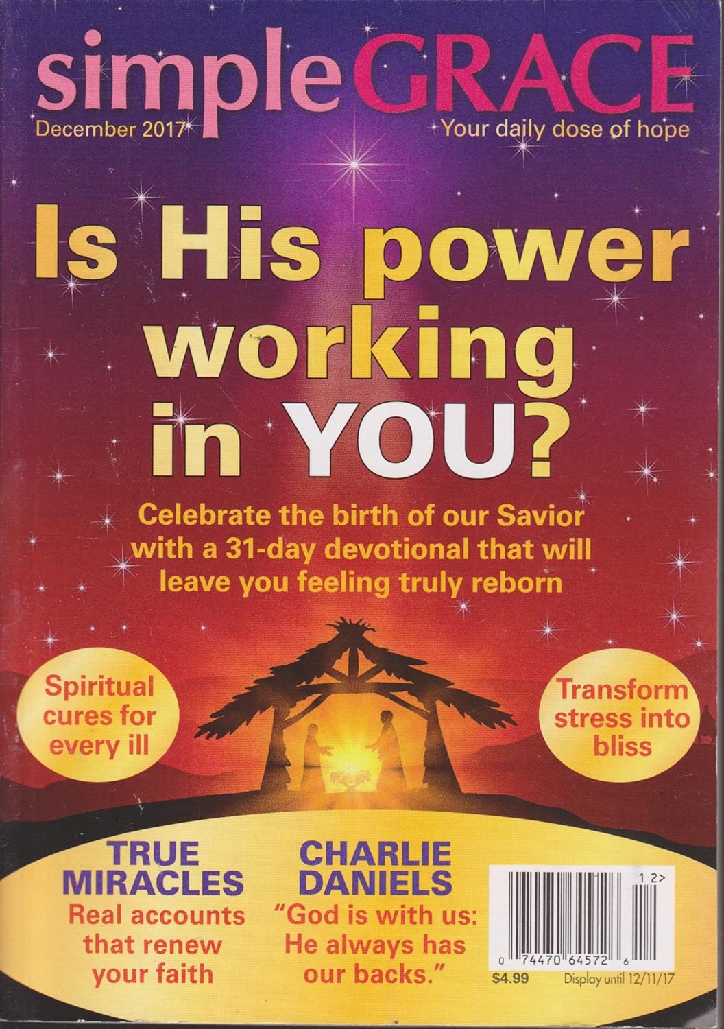 Simple Grace Magazine December 2017: unknown author: Amazon.com: Books