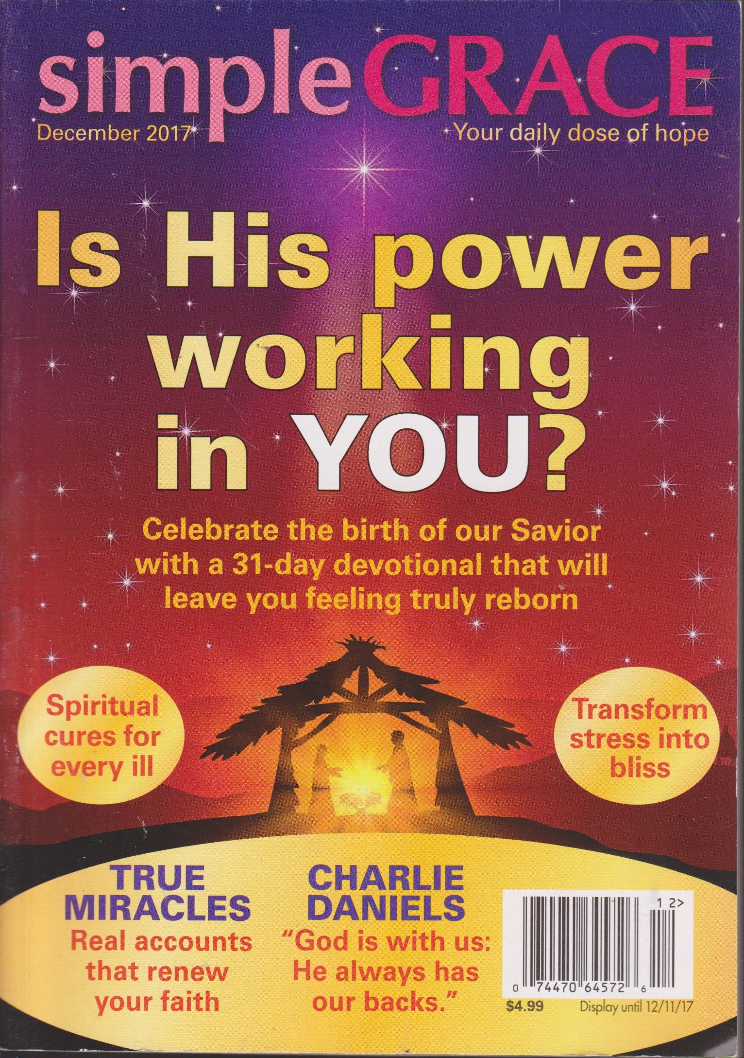 Simple Grace Magazine December 2017: unknown author: Amazon.com: Books