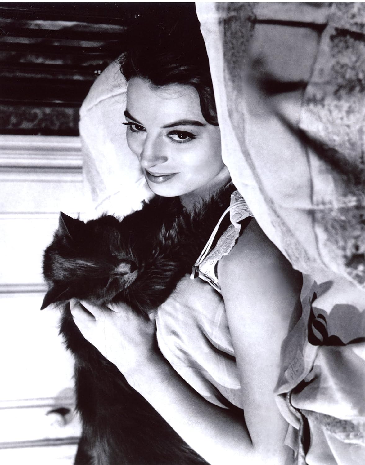 Capucine with kitty cat 8x10 Photo #T2500 at Amazon's Entertainment ...