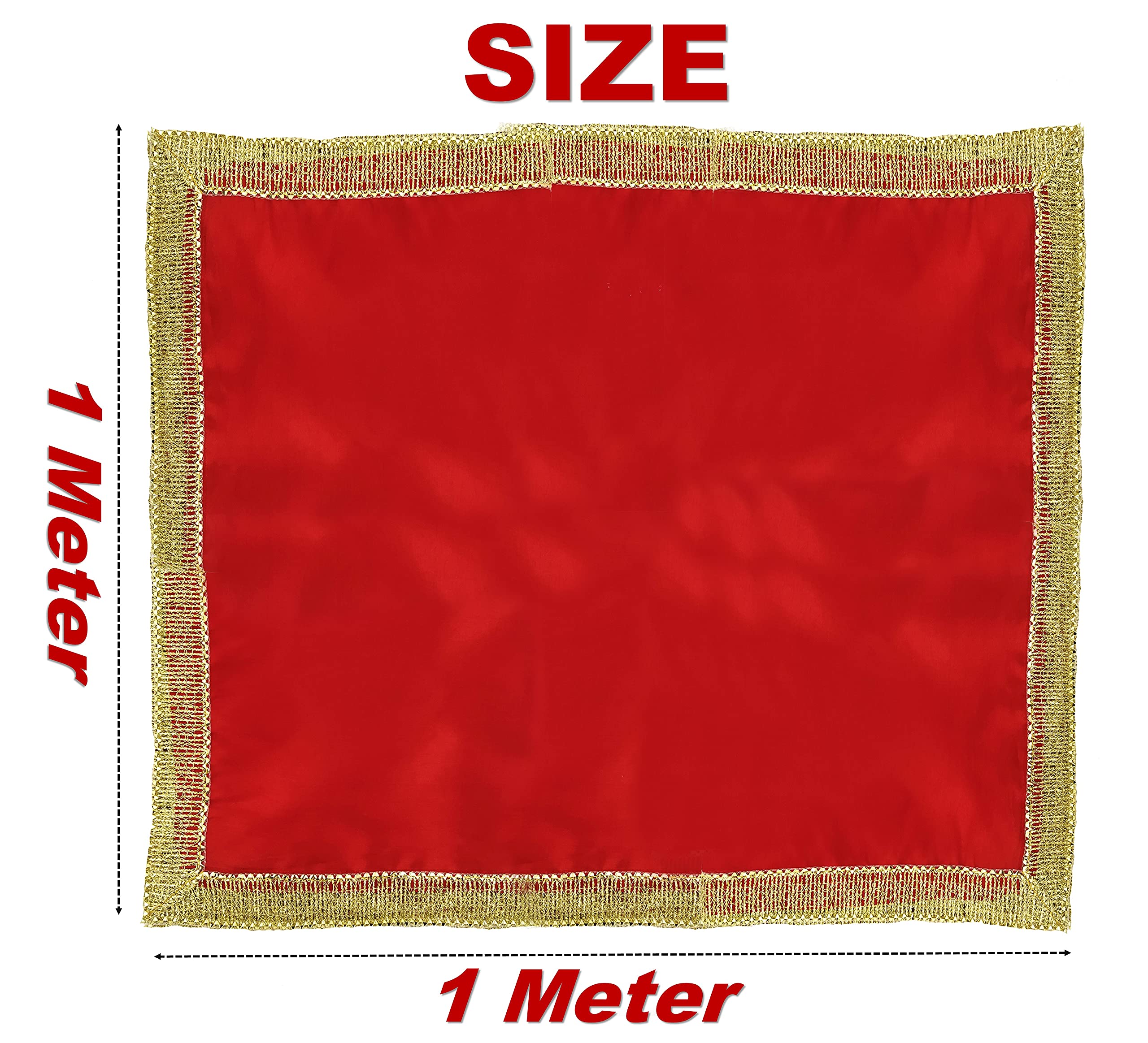 Buy Bhakti Lehar (1 Meter) Satin Cloth for Puja | Diwali Pooja Sartin ...