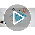 Amazon.com: Naoloture Clear Square Shower Mat Bathtub Mat Non Slip ...