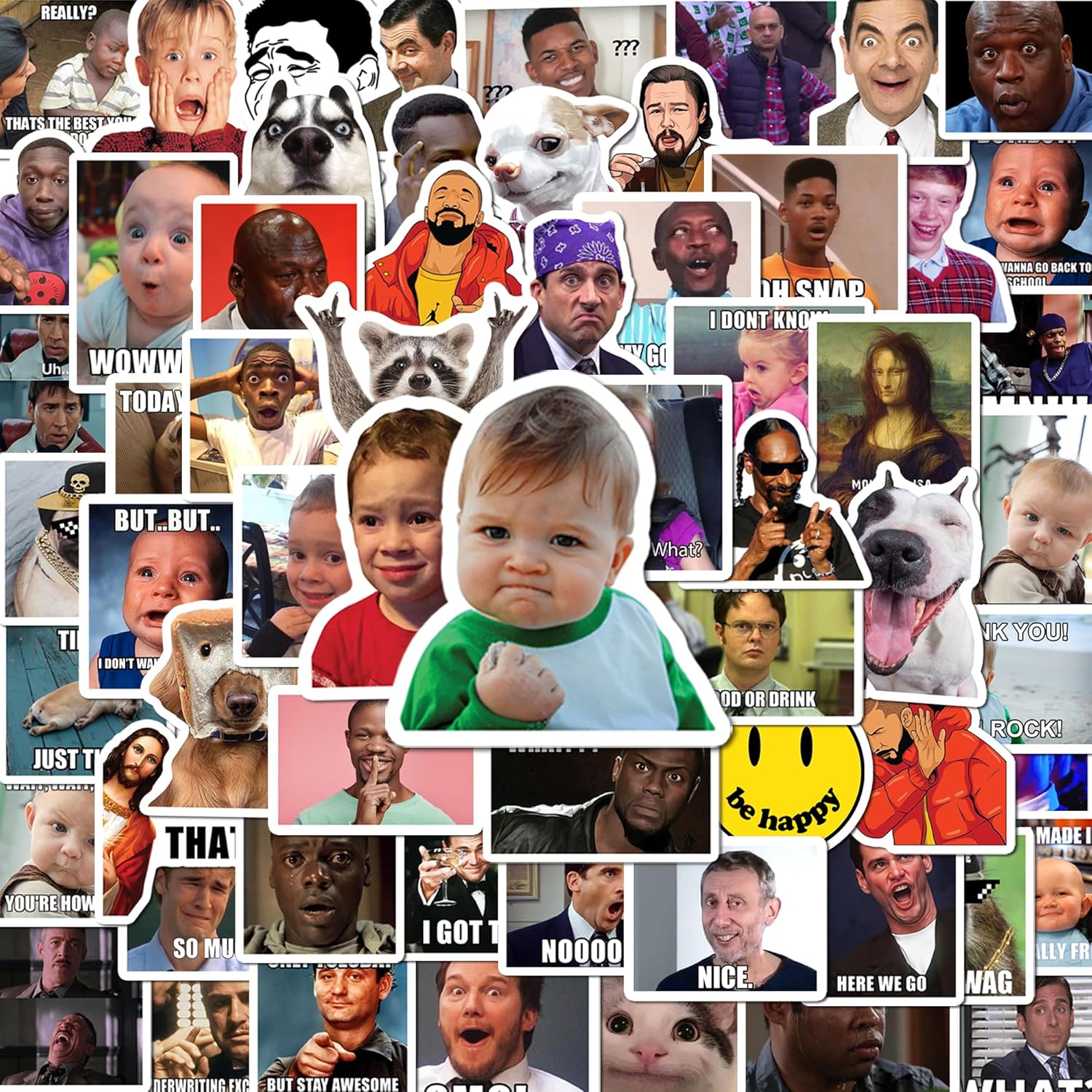 Amazon.com: FALIMITLESS Funny Meme Stickers – 24 Sheets (200+pcs ...