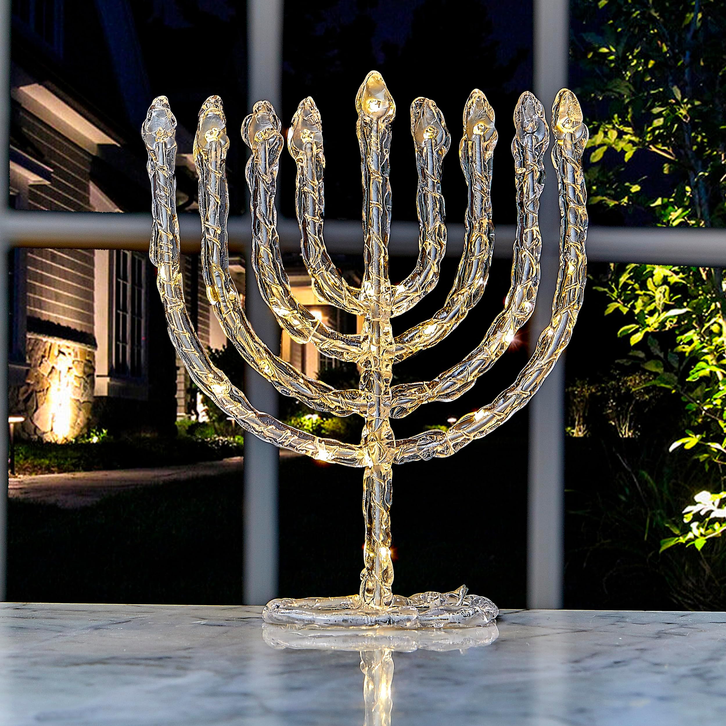 Amazon.com: Rite Lite LED Twinkling Lights Menorah Decoration ...