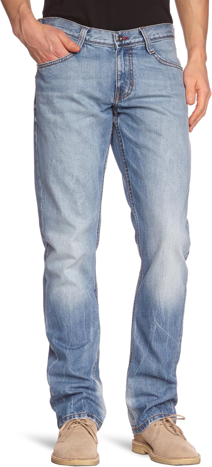 MUSTANG Jeans Men Straight Fit Jeans - Blue - Blau (vintage super ...