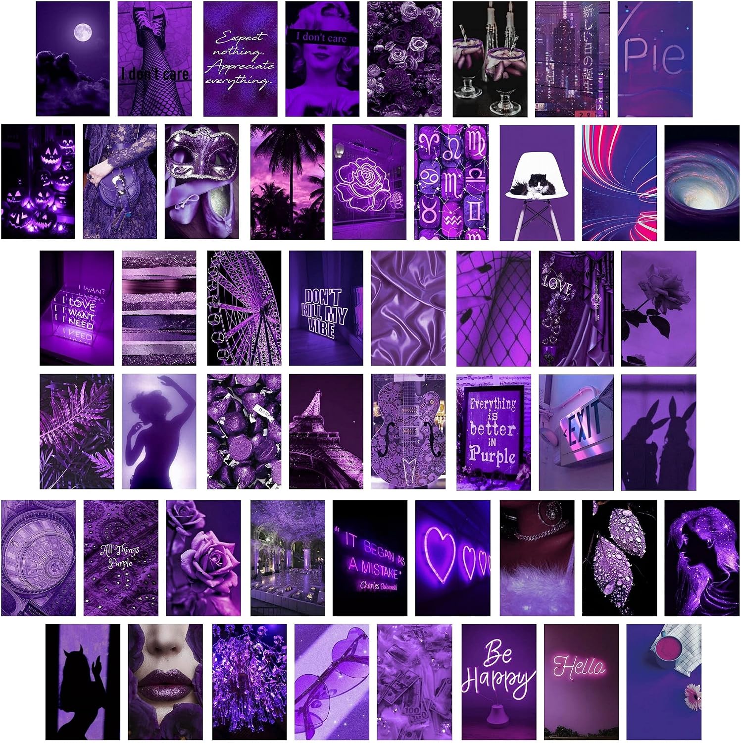 QGZ 50Pcs Purple Wall Collage Kit Aesthetic Pictures Philippines | Ubuy