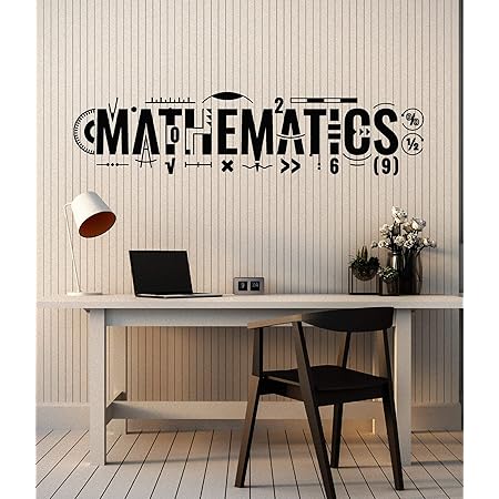 Amazon.com: 17x44 inch Children Room Mathematics Sign Wall Stickers ...