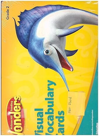 Reading Wonders, Grade 2, Visual Vocabulary Cards Grade 2 (ELEMENTARY ...