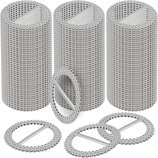 Amazon.com: HAKZEON 200 PCS 2.5 Inches Round Silver Tone Acrylic ...