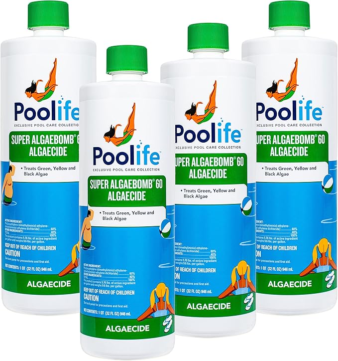 Amazon.com : poolife Super Algae Bomb 60 (1 qt) (4 Pack) : Patio, Lawn ...
