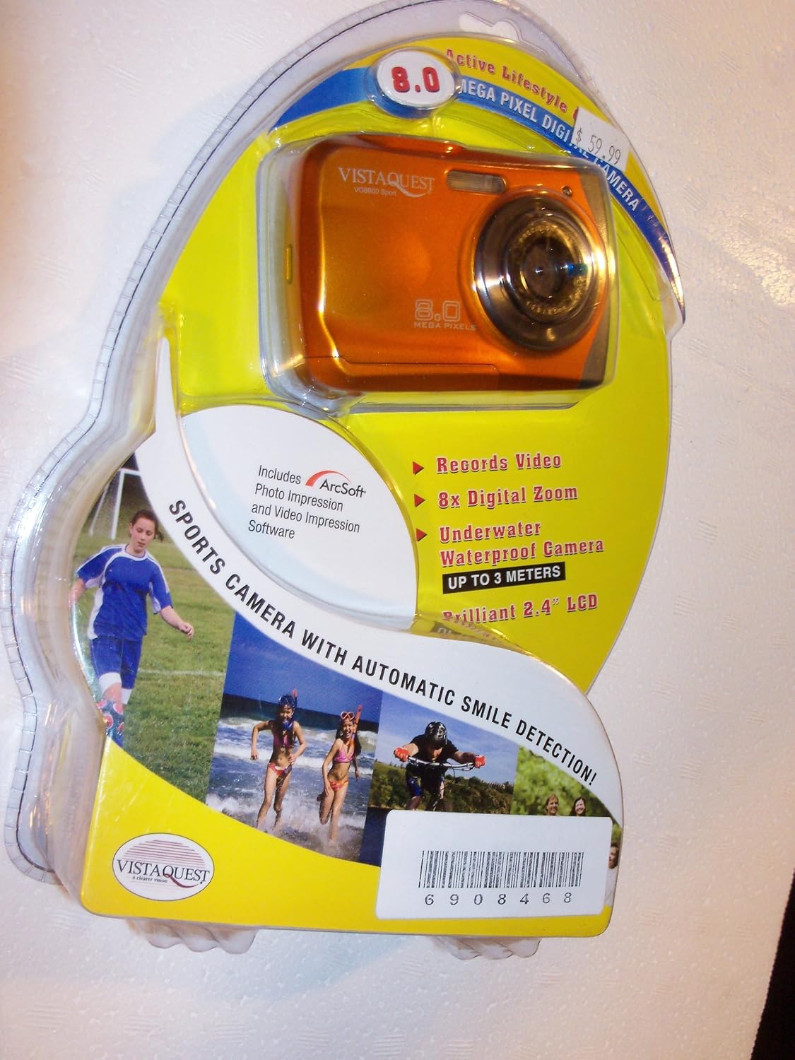 Amazon.com : 8 Mp Underwater Dig Cam-orange : Underwater Digital ...