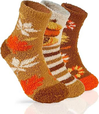Amazon.com: RBONIGHT 4X Thicker Fall Socks, Ultra Luxe Warm Cozy Fall ...