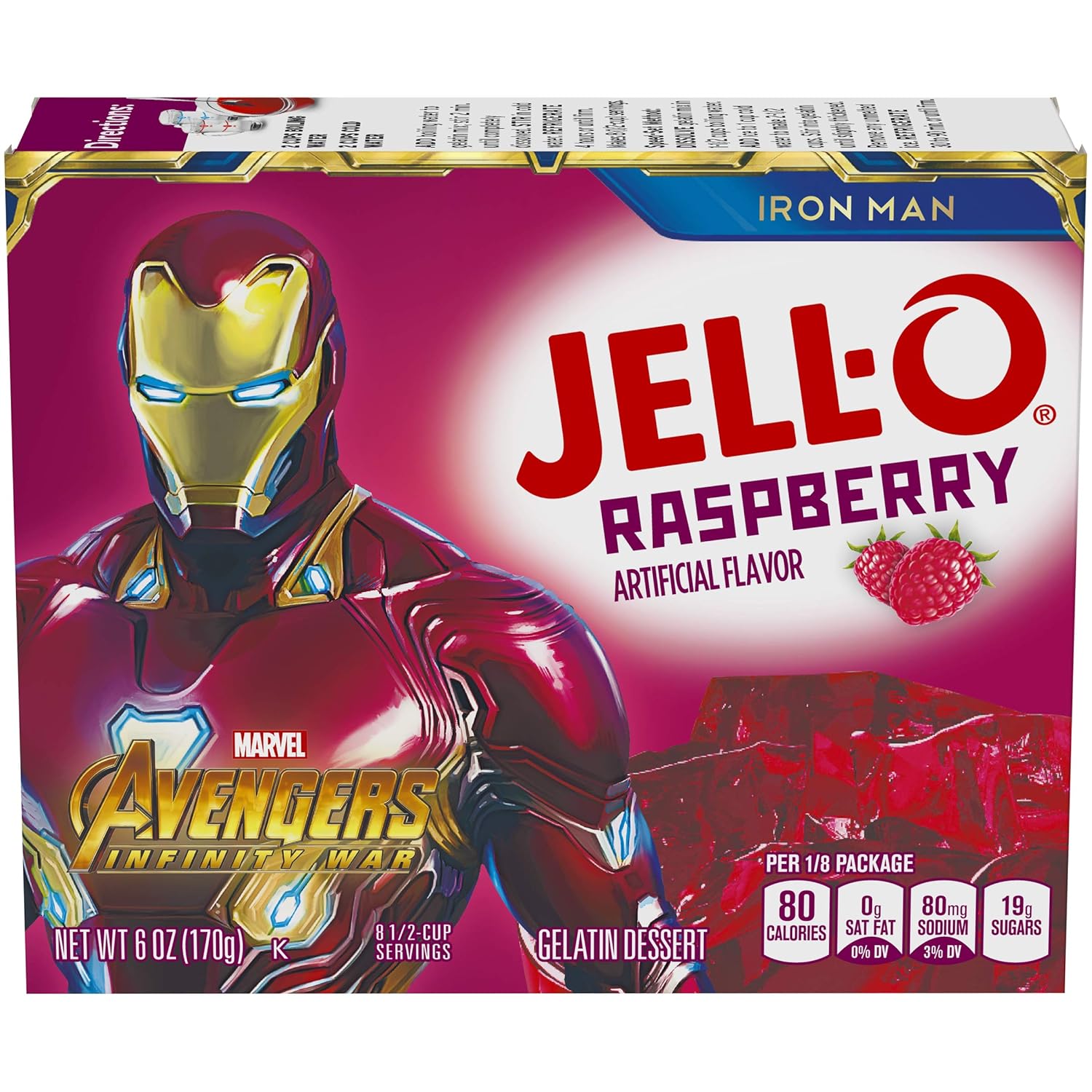 Amazon.com : JELL-O Raspberry Gelatin Dessert Mix (6 oz Boxes, Pack of ...