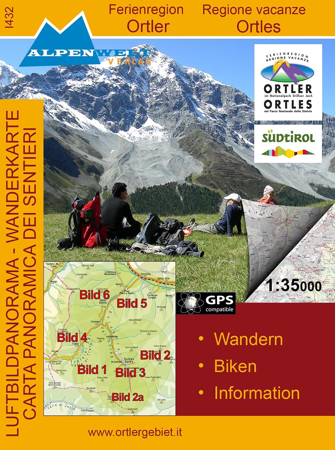 Ferienregion Ortlergebiet / Regione Vacanze Gruppo Ortles 1 : 35 000 ...