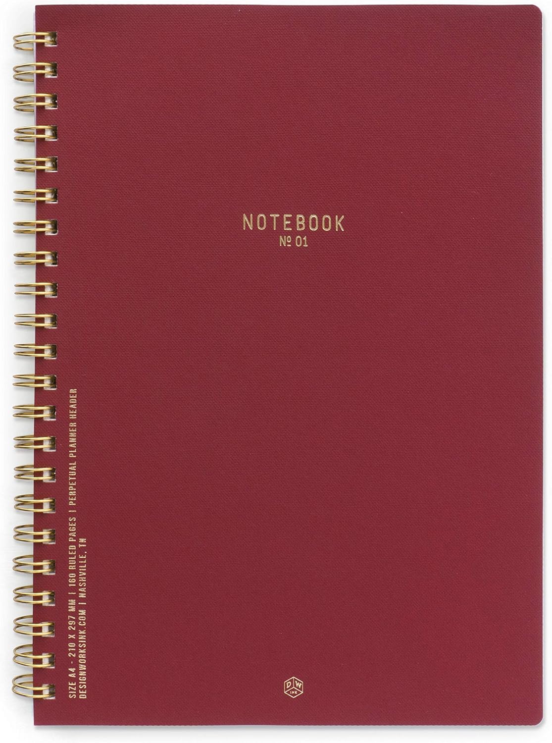 Amazon.com : DesignWorks Ink 8.25" x 11.6" Burgundy Textured Paper Twin ...