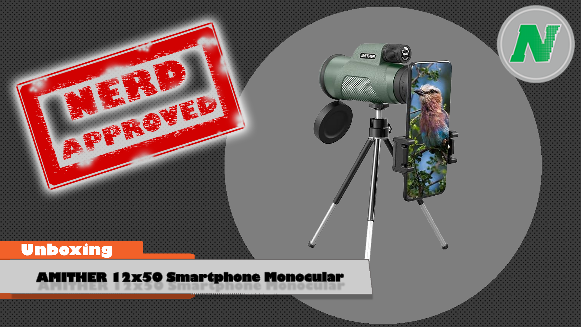 Watch Unboxing The AMITHER 12x50 Monocular Smartphone Telescope on ...