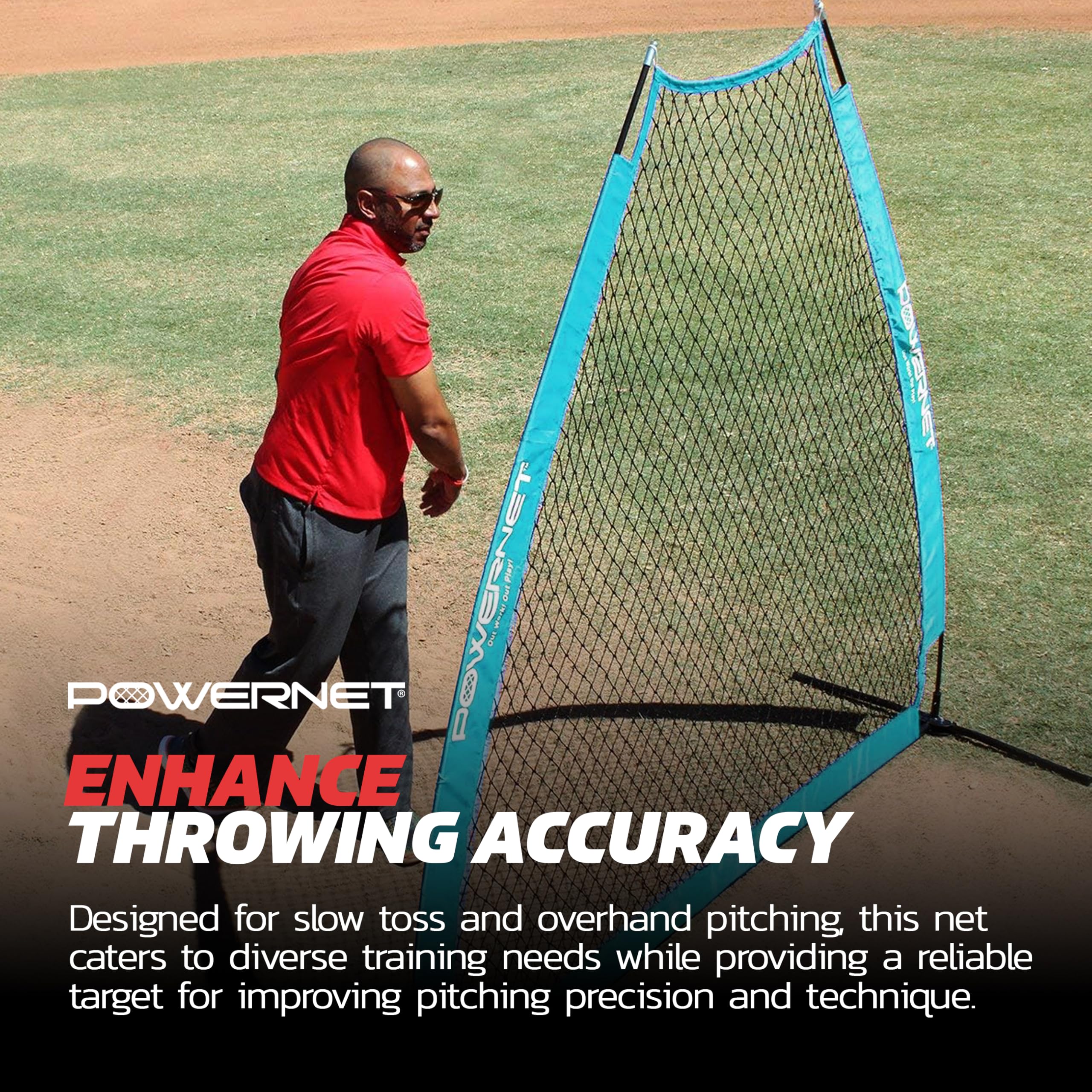 Snapklik.com : Powernet Portable Baseball Practice Net For Pitching And ...