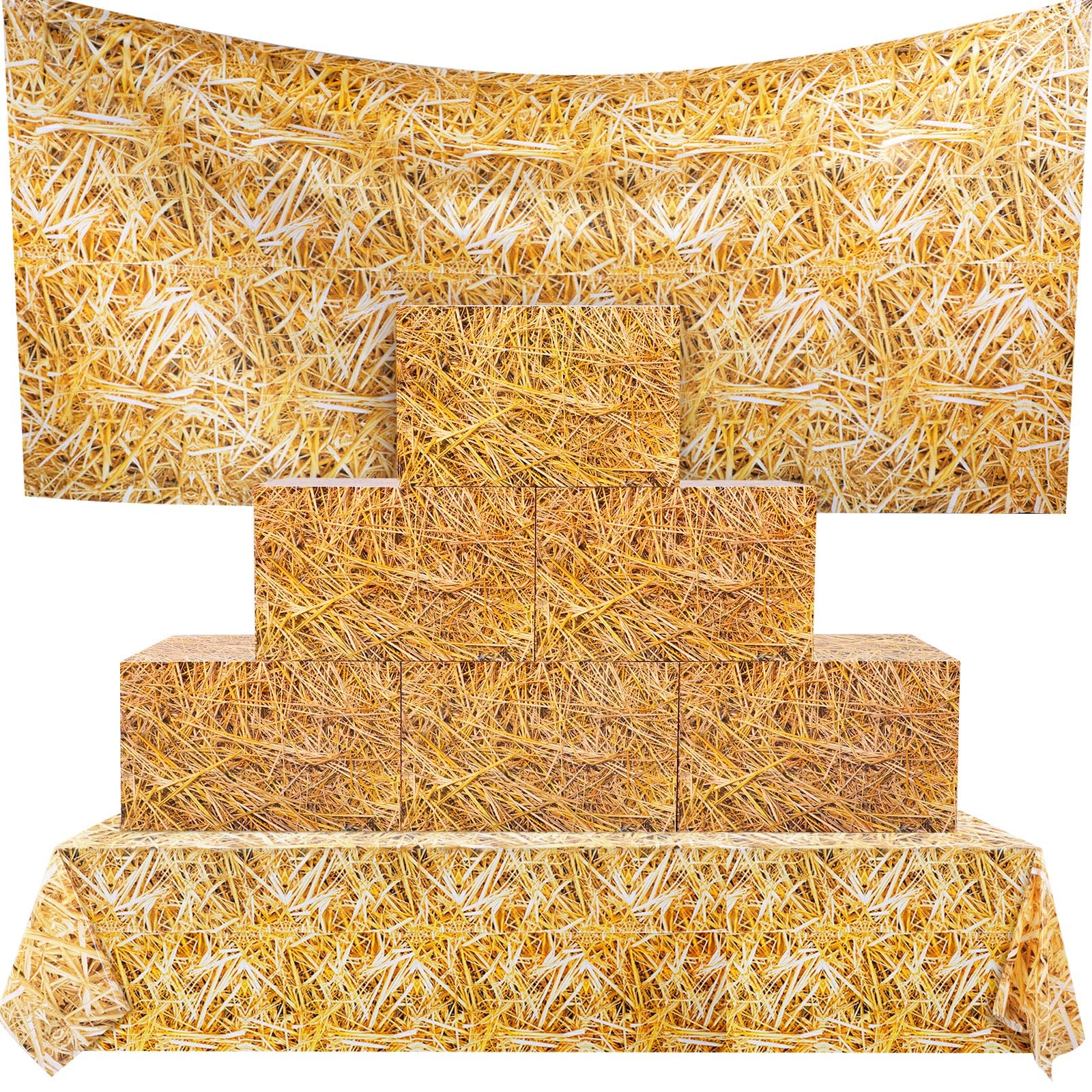 Snapklik.com : Hay Bale Party Accessory 6 Pack Western Cowboy Hay Bale ...