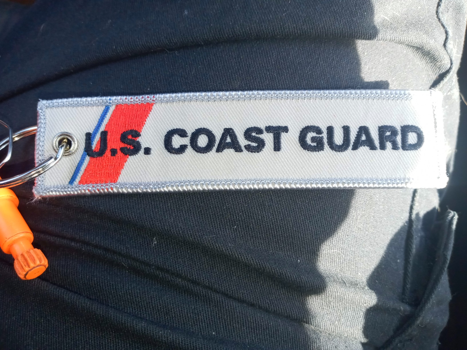 Amazon.com: Luso Aviation US Coast Guard, Embroidered Key Chain ...