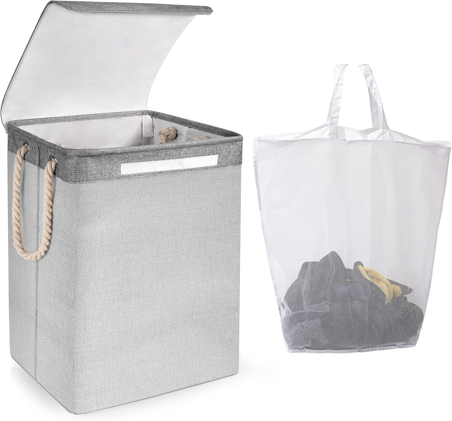 Amazon.com: GZMXM Large Laundry Hamper 75L Tall Collapsible Laundry ...