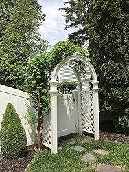 Amazon.com : Nantucket Legacy 60"W x 94"H Vinyl Arbor : Patio, Lawn ...