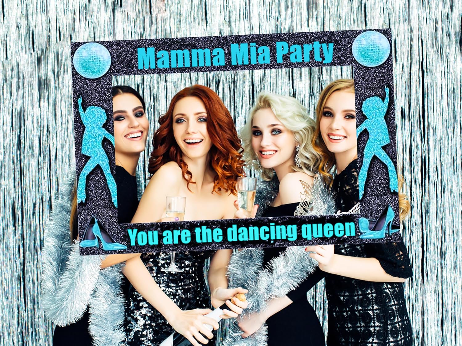 Amazon.com: LaVenty You are The Dancing Queen Party Photo Booth Props ...