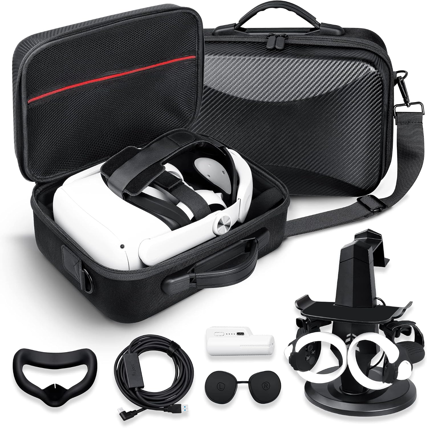 Amazon.com: Kuject All in One Accessories Bundle for Quest 2 ...