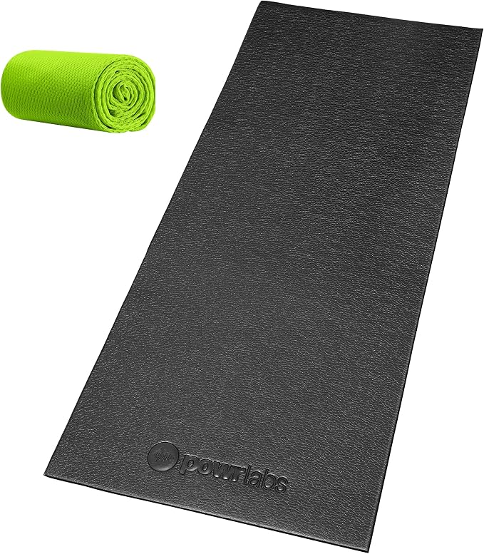POWR LABS Exercise Bike Mats (2.5 x 6 ft) Bike Trainer Mat Indoor ...