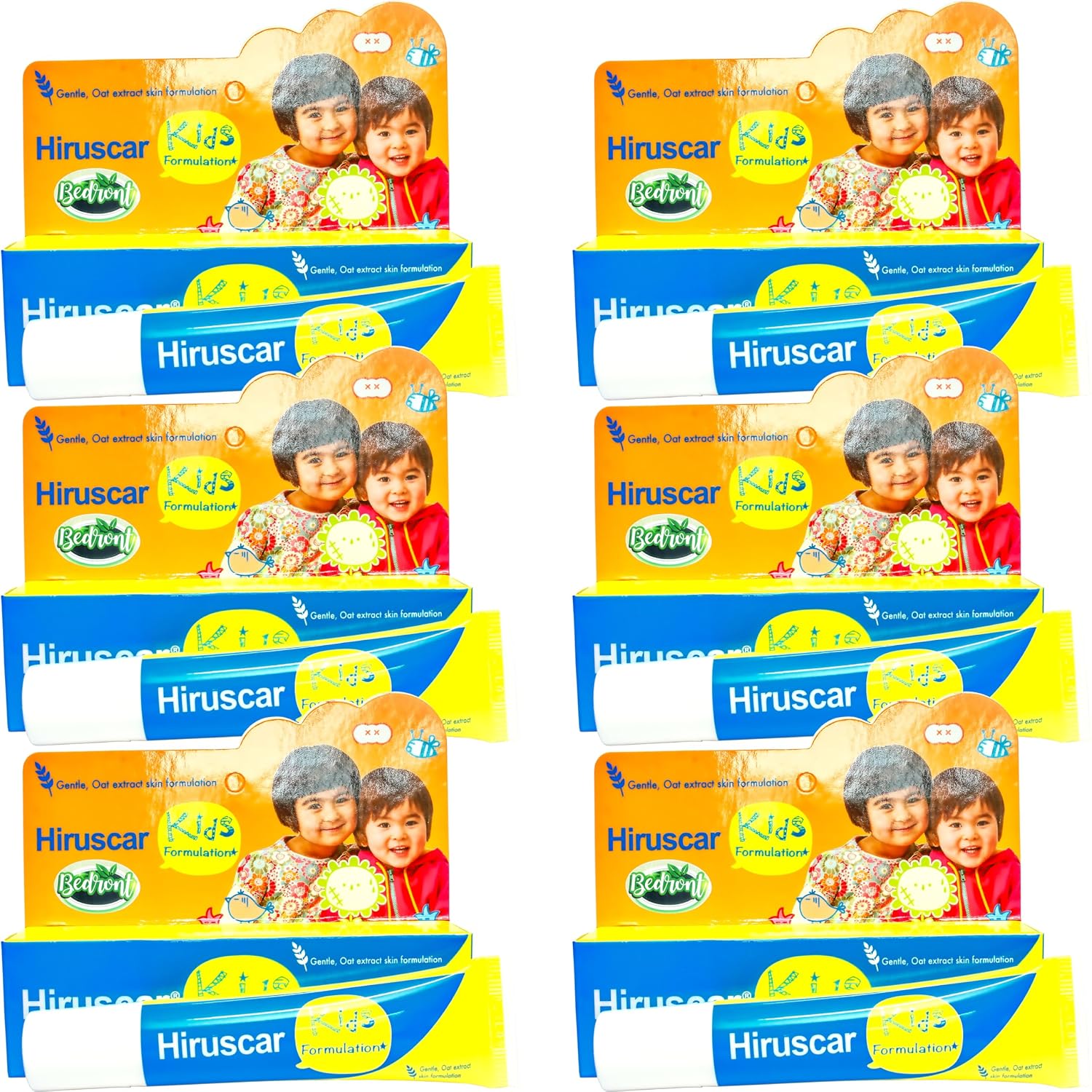 Amazon.com : 6 Pcs. (6 x 10 Grams) of Hiruscar Gel Gentle Oat Extract ...