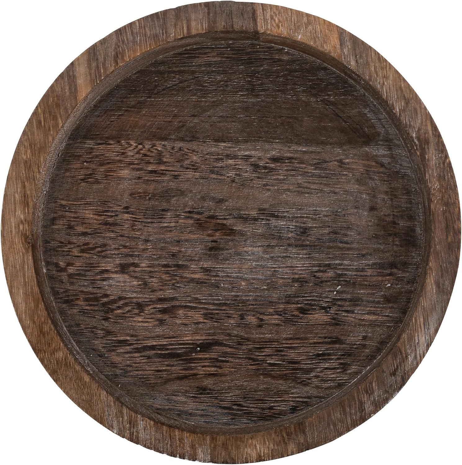 Amazon.com: Hanobe Candle Plate Holder Tray: Round Wooden Decorative ...