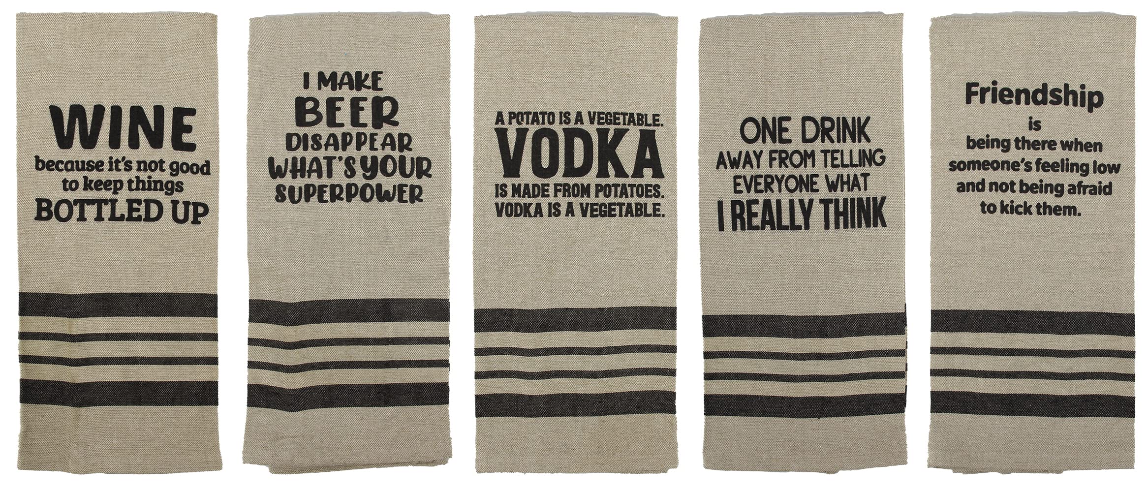 Amazon.com: fillURbasket Funny Kitchen Towels Set with Sayings Fun Bar ...