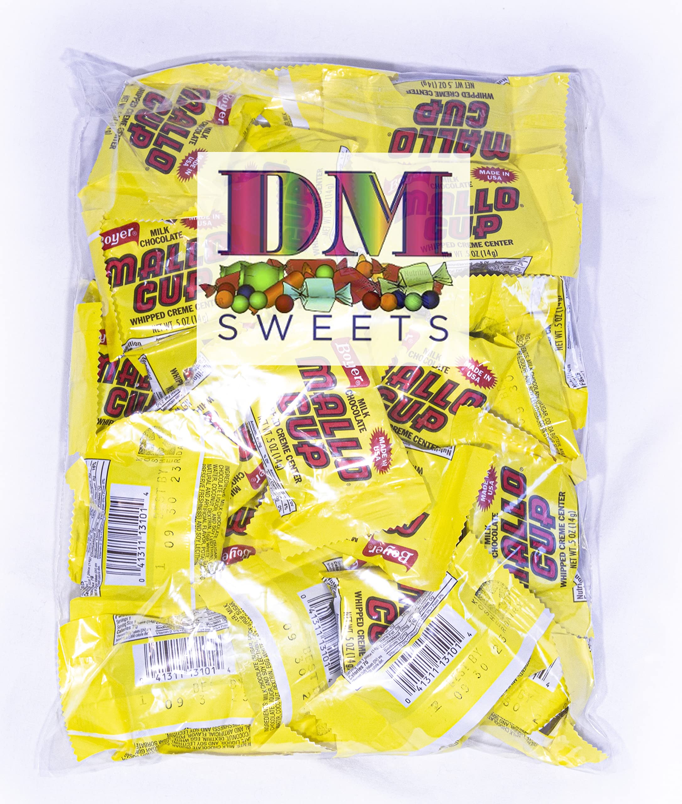 Amazon.com: Mallo Cups - 1 Pound of Individually Wrapped Chocolate ...