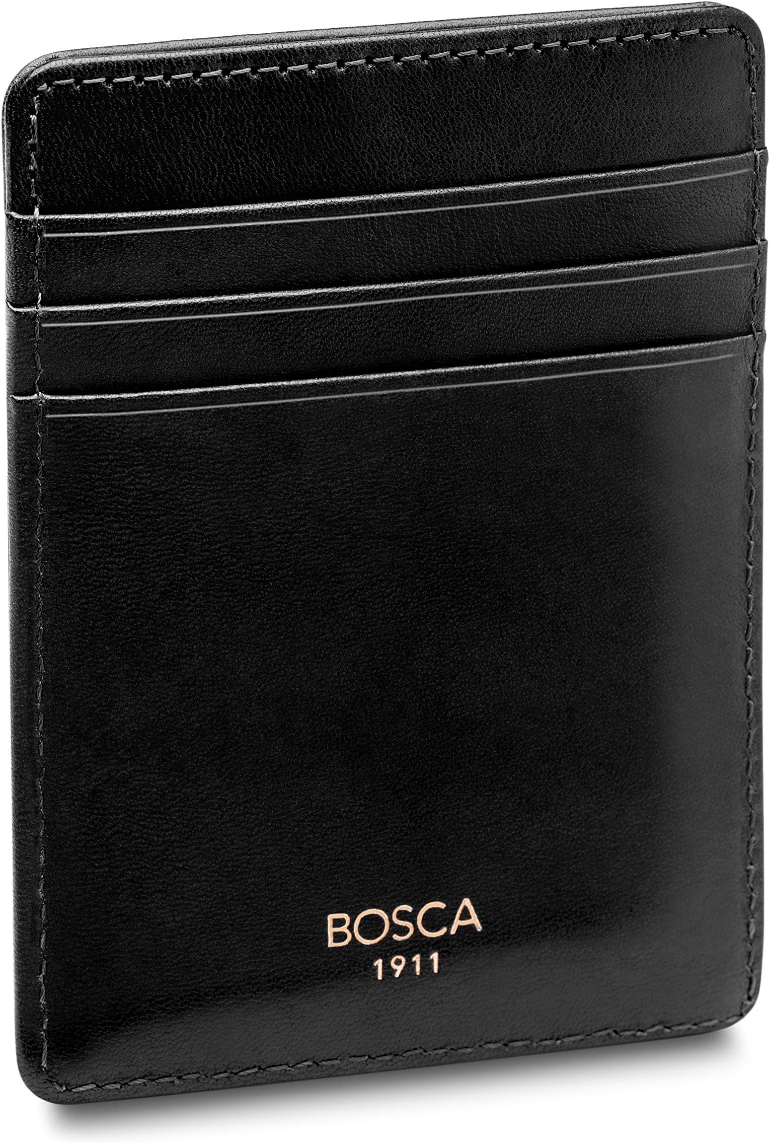 Amazon.com: Bosca Men's Wallet, Dolce Leather Front Pocket Bifold ...