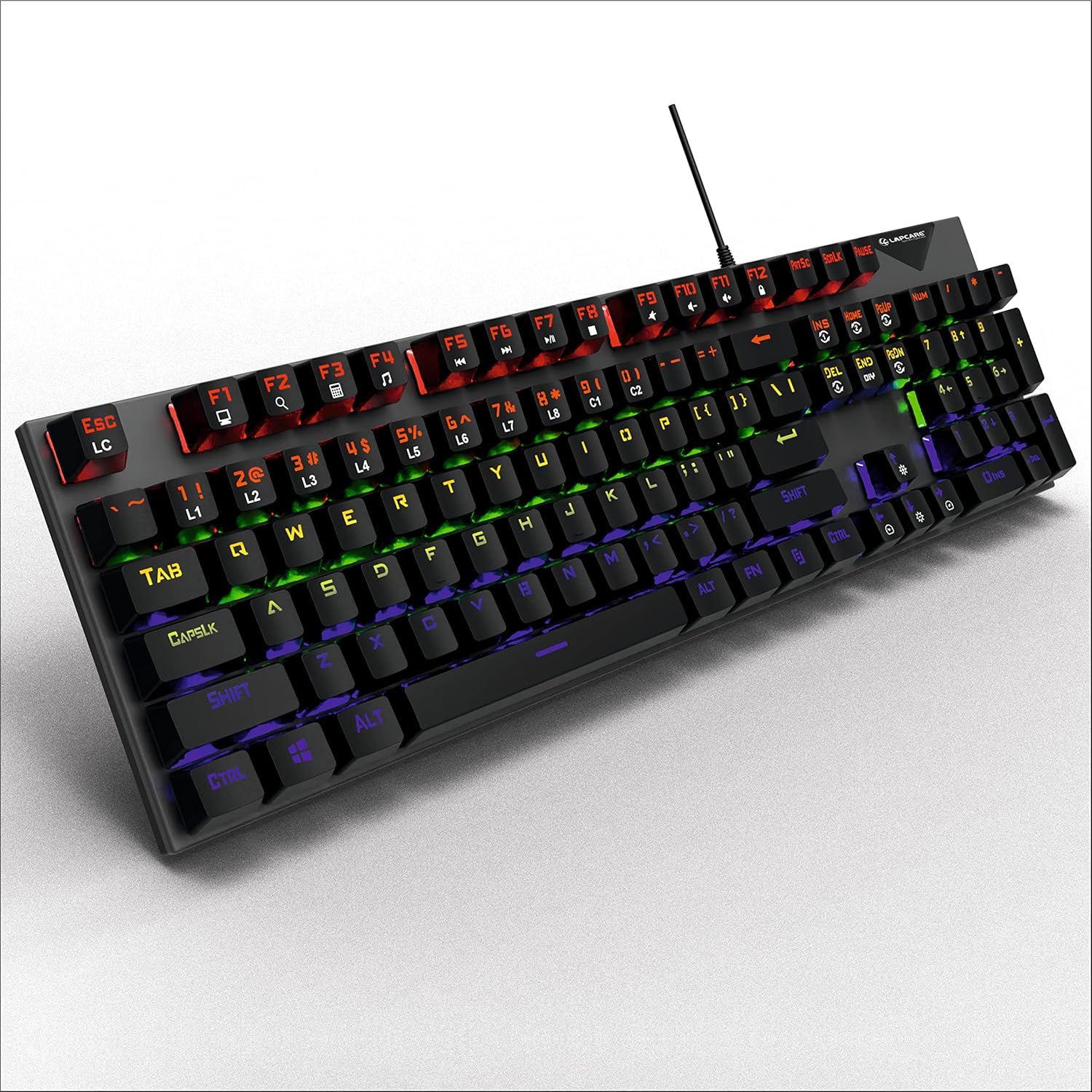 Lapcare Champ (LGK-105) Full Anti ghosting Mechanical RGB Gaming ...