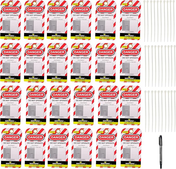 SAFETYKING® 30 Lockout Tags | Robust Isolation Warning Tags | Equipment ...