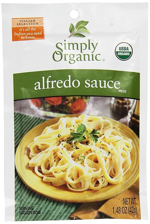 Amazon.com : Simply Organic Alfredo Seasoning Mix - Case of 12-1.48 oz ...