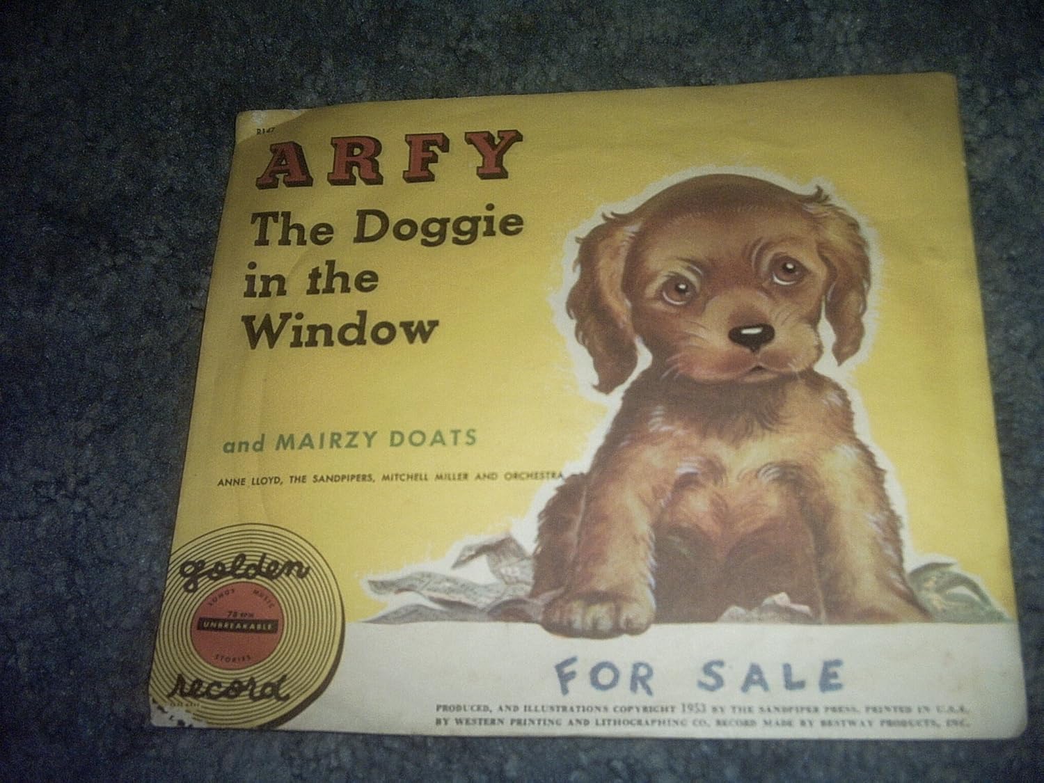 ANNE LLOYD - Arfy the Doggie in the Window-mairzy Doats Record - Amazon ...