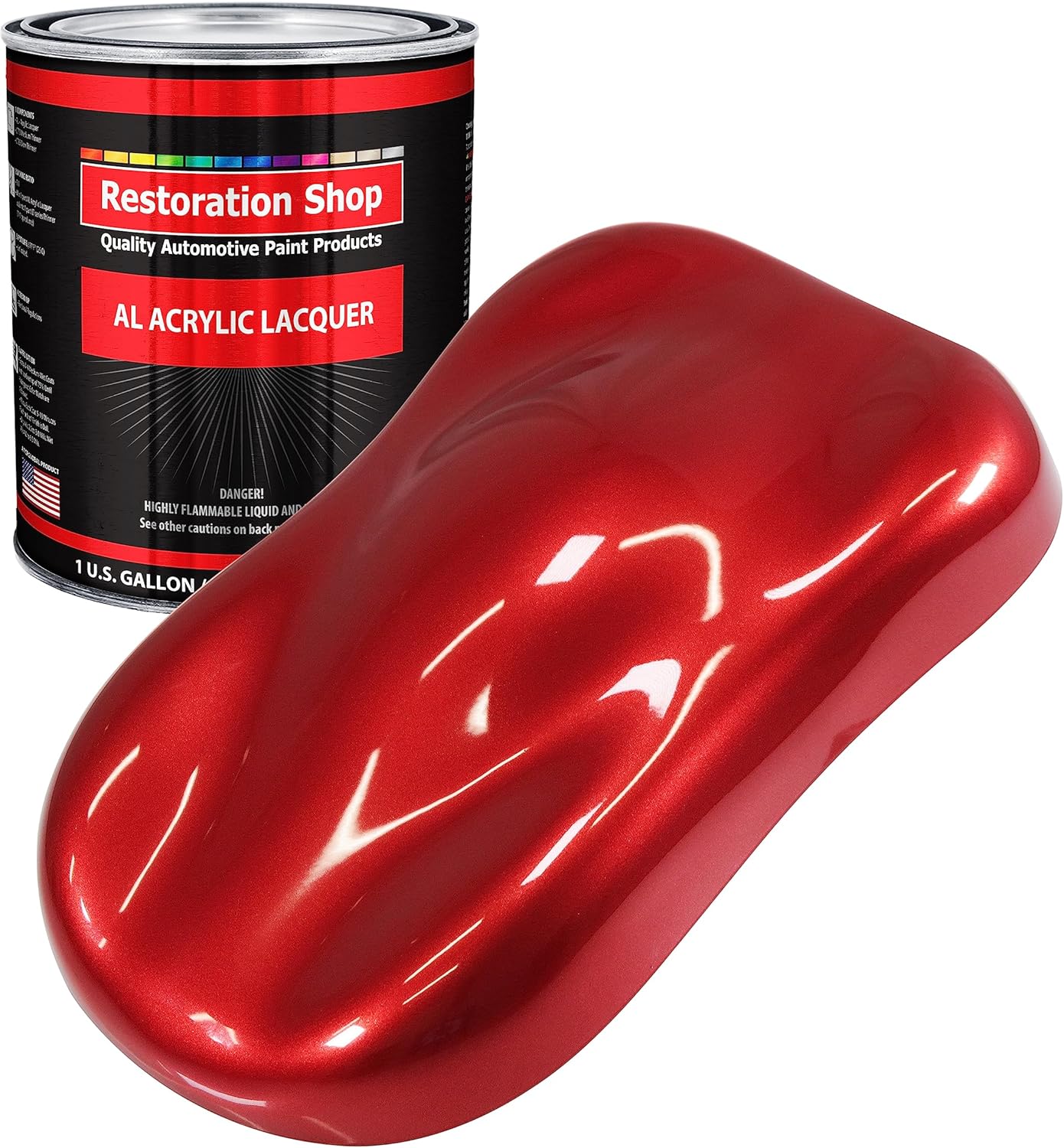 Amazon.com: Restoration Shop - Firethorn Red Pearl Acrylic Lacquer Auto ...