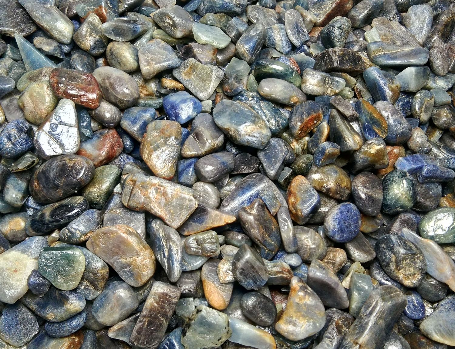 Aldomin Natural Blue Sapphire Raw Healing Crystal Stones (50 Gram ...