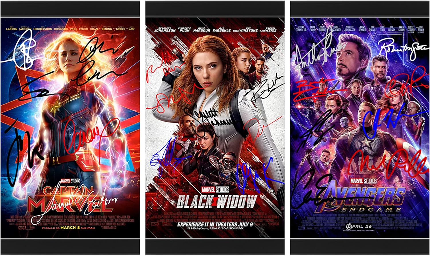 Amazon.com: Marvel Movies Signed Poster Collection - Avengers Endgame ...